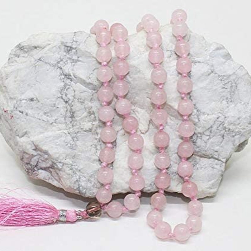 Rose Quartz Mala - Etsy