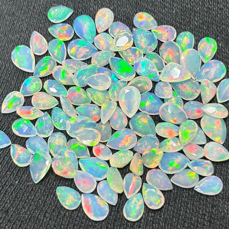 Faceted Opal - Etsy