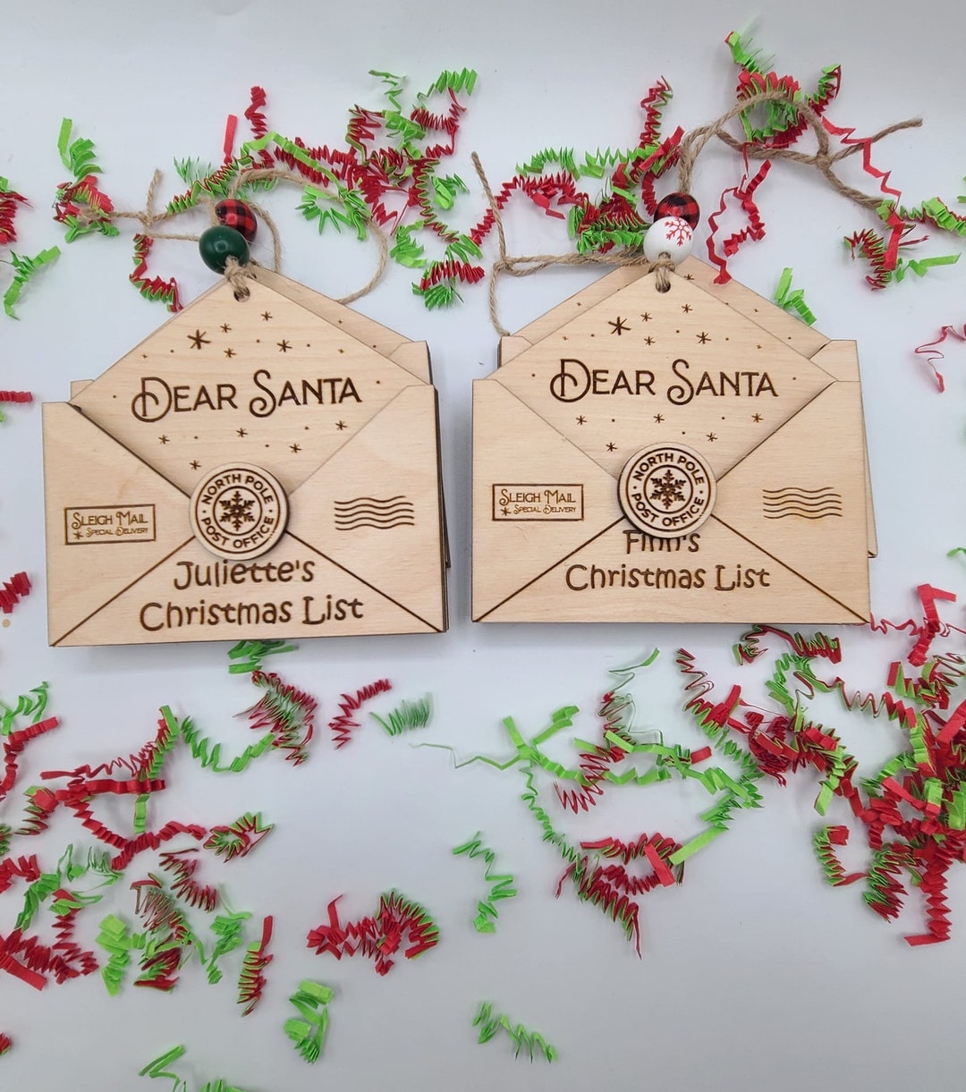 Dear Santa List Holder Christmas Ornament - Etsy