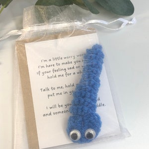 Crochet Worry Worm Pet Fidget Accessory Stress & Anxiety - Etsy