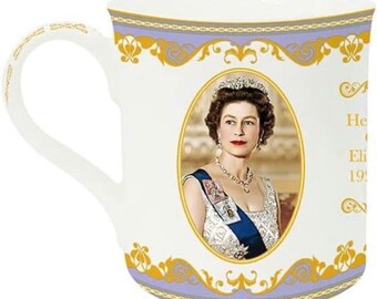 Spode Queen Elizabeth II Commemorative Mug 1926-2022 - Etsy