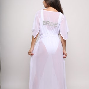 Bride and Bridesmaid Pool Cover Ups - Long Beach Dresses Pool Party ...