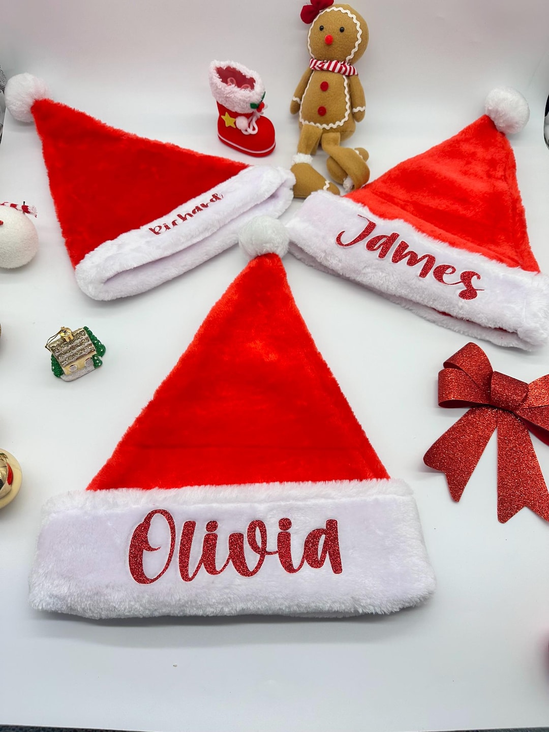 Personalized Santa Hats for Kids – Family Christmas Gift & Holiday ...
