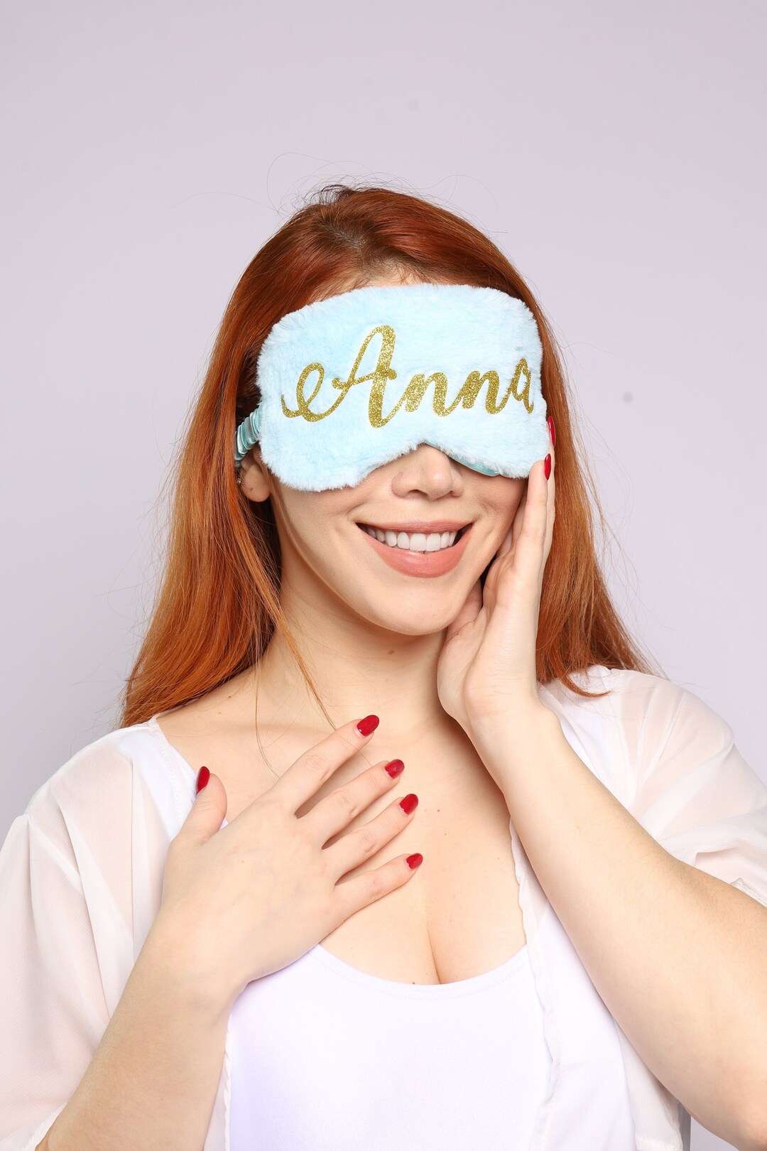 Personalized Fluffy Sleep Mask: Bride Gift, Bridal Shower - Etsy