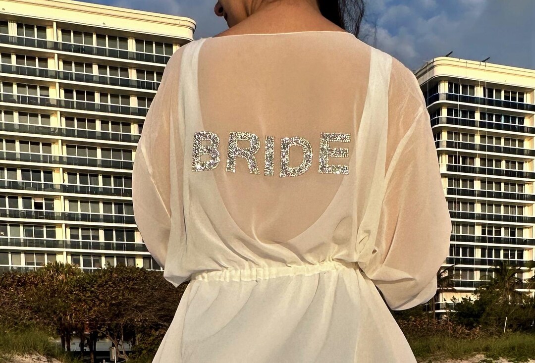 CUSTOMIZED COVER UPS Long Beach , Bridesmaids Gifts, Bride Squad Cover ...