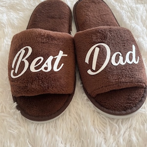 Customized Men's Slippers, Personalized Spa Gift - Etsy