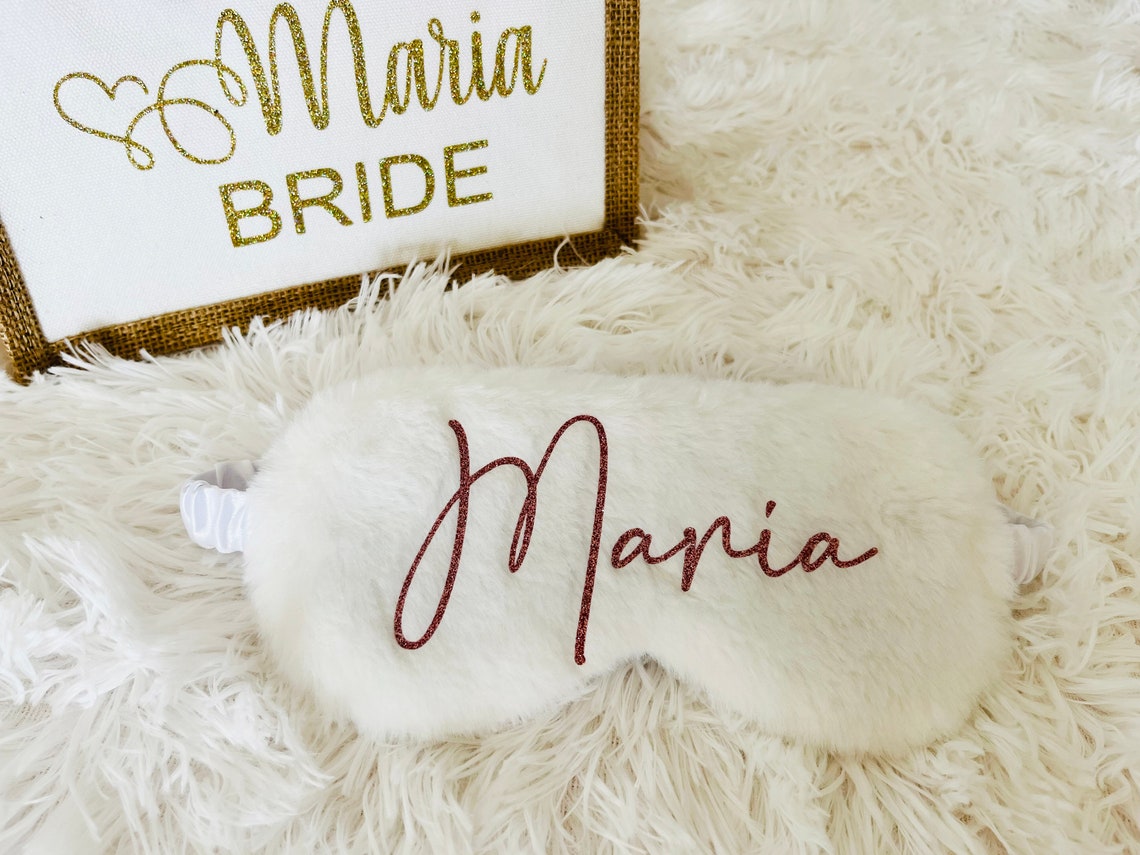 CUSTOM SLEEP MASK Personalized Eye Masks Bridesmaids Gift - Etsy