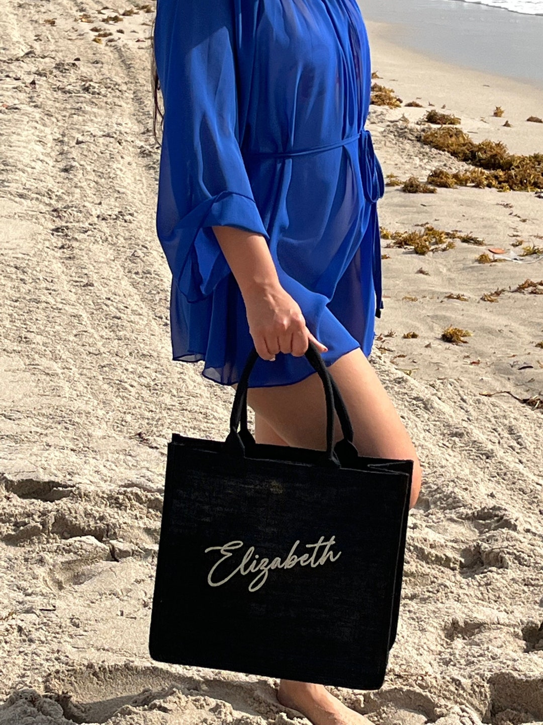 Big Beach Bag, Beach Tote Bag, CUSTOM BEACH BAG, Tote Bag, Personalized ...