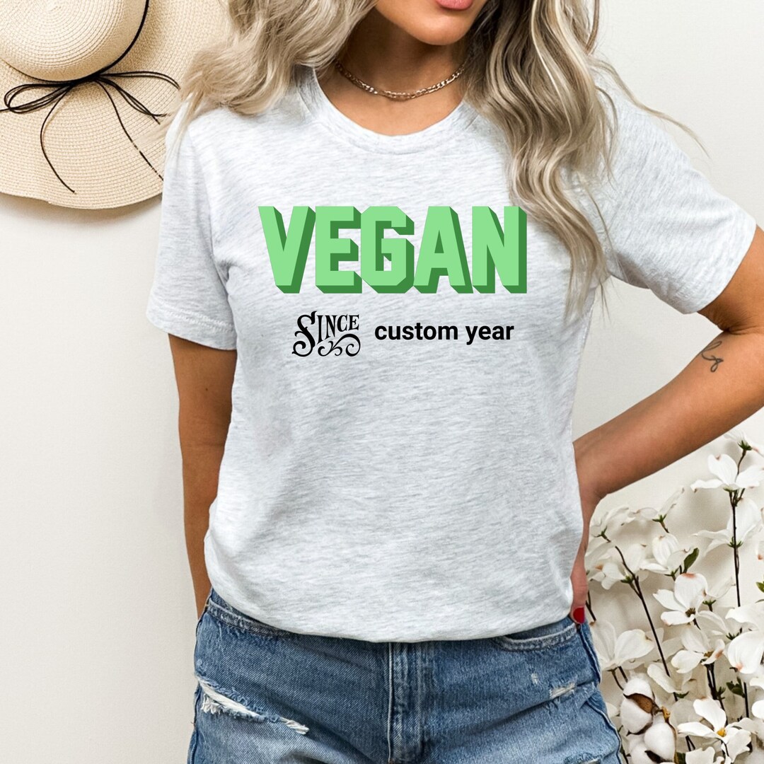 Personalized Vegan Shirt Custom Plant Based Shirt Customized - Etsy