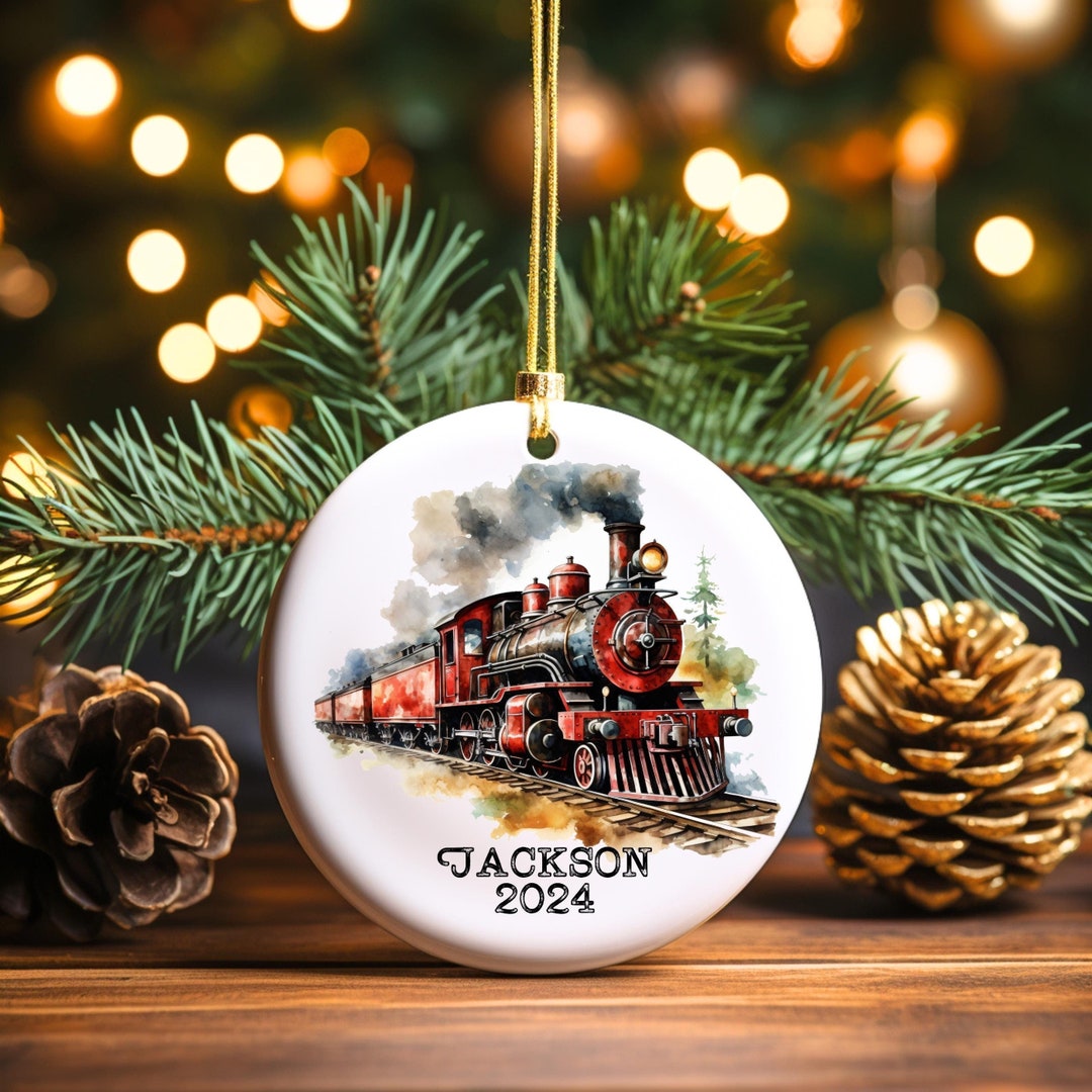 Personalized Christmas Ornament for the Boy or Girl Who Loves Trains ...