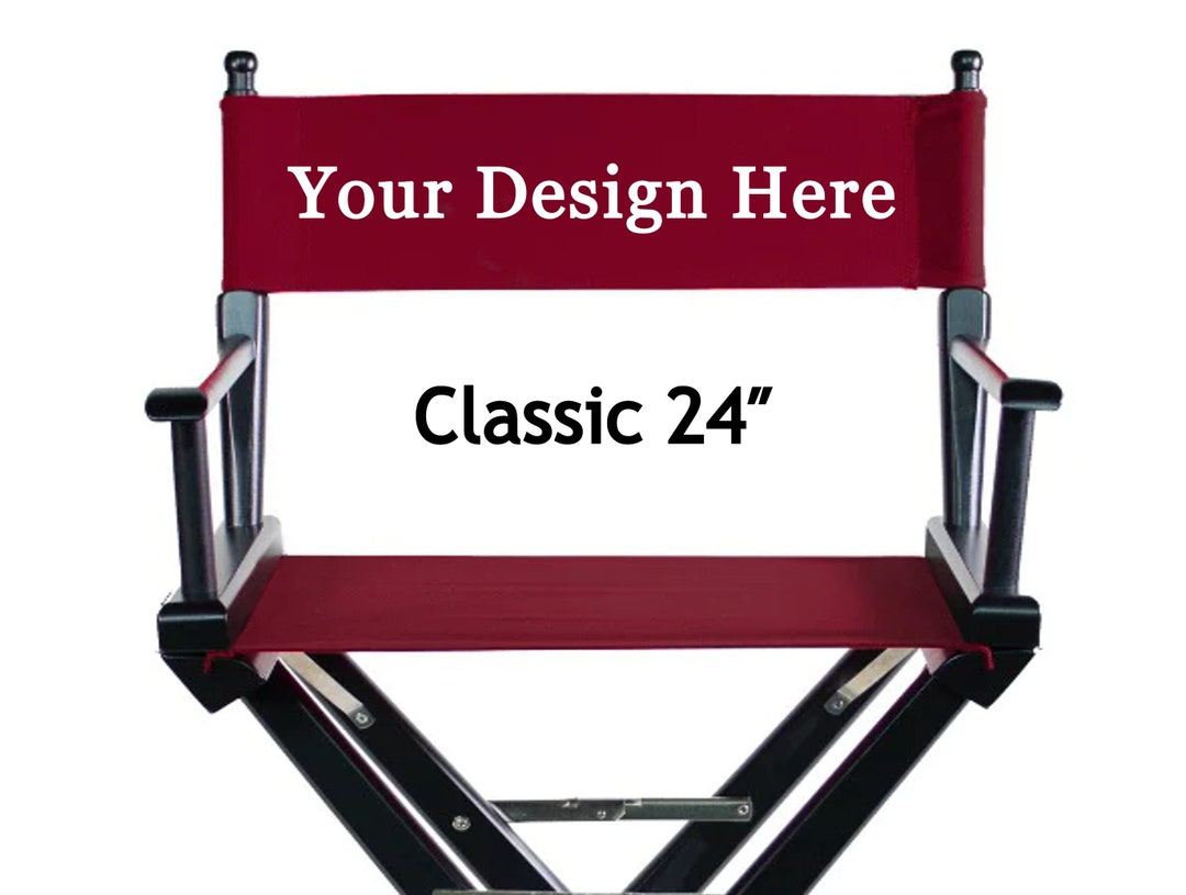 CUSTOM Embroidered Counter Height 24 Directors Chair - Etsy