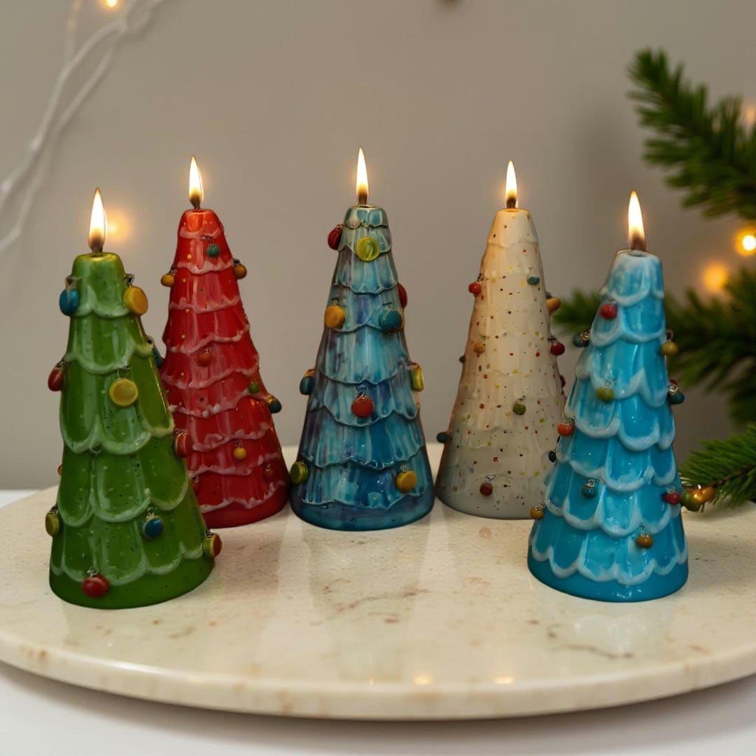 Handmade Ceramic Christmas Tree Oil Lamp: Festive Holiday Decor - Etsy
