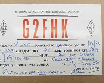 International Amatuer Ham Radio Vintage 11 QSL Card Bundle 1970s/80s France Canada - Etsy