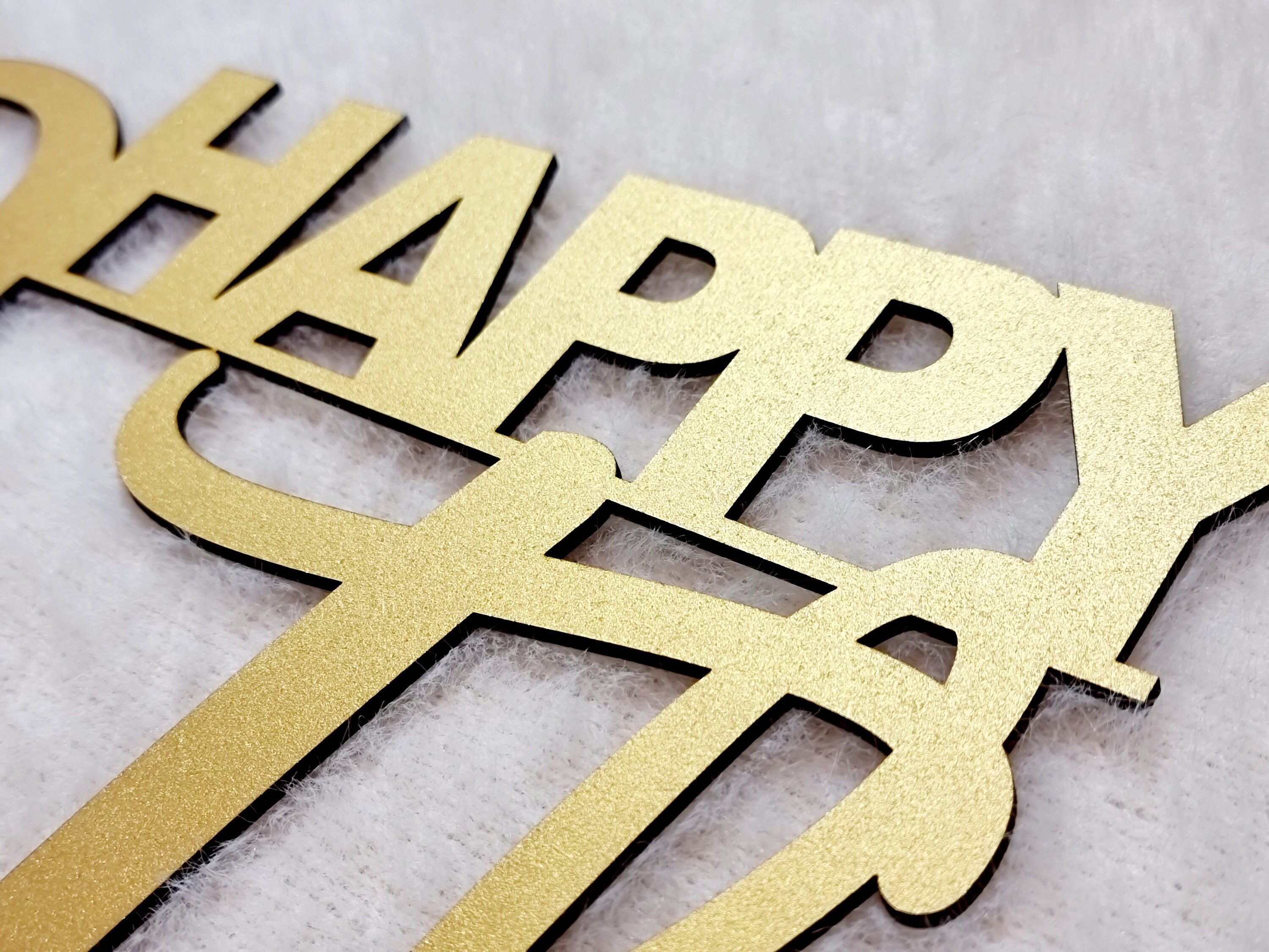 Personalised Happy Birthday Sign | Custom Sign | Lasercut | Wood | Wall ...