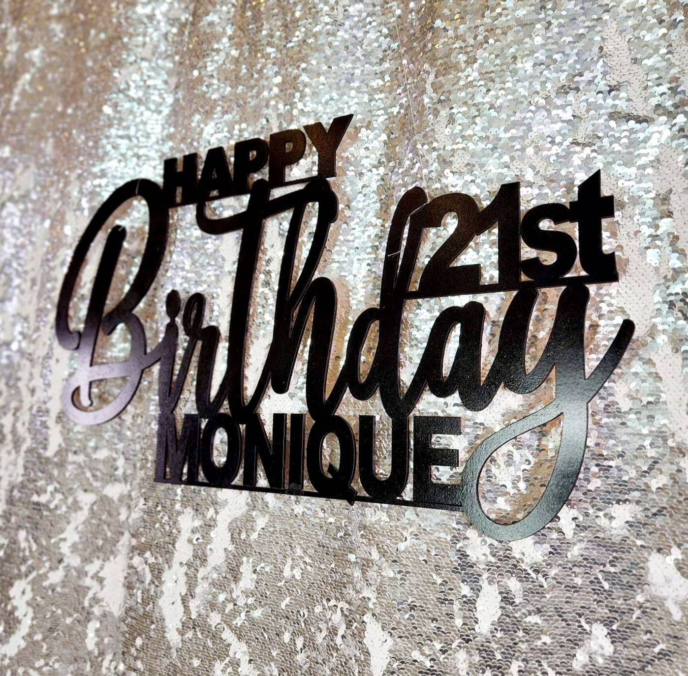 Personalised Happy Birthday Sign | Custom Sign | Lasercut | Wood | Wall ...