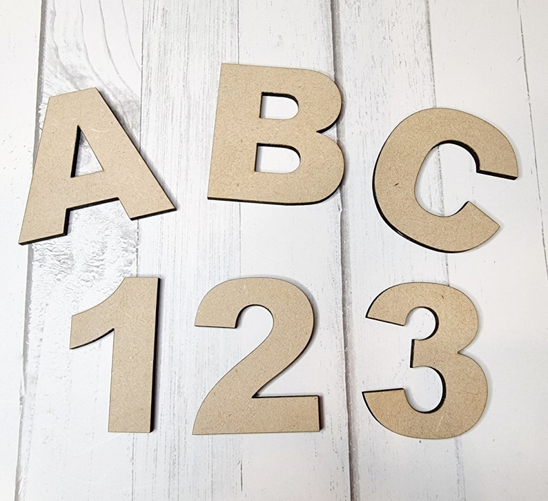 Laser Cut MDF Letters and Numbers | Small to XL | Blank Letters | Craft ...