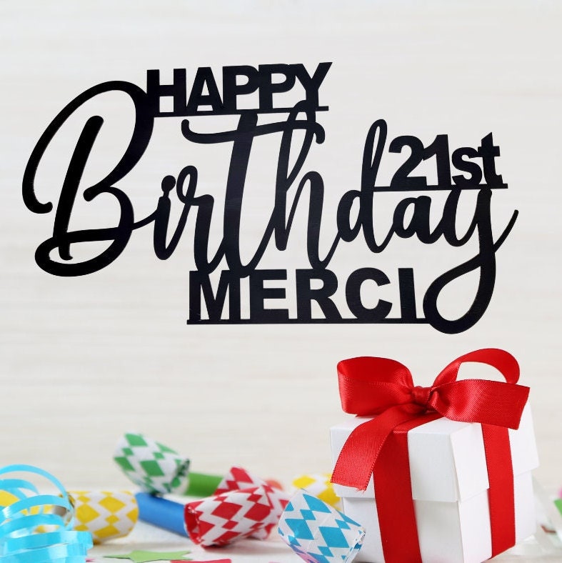 Personalised Happy Birthday Sign Custom Sign Lasercut - Etsy Australia