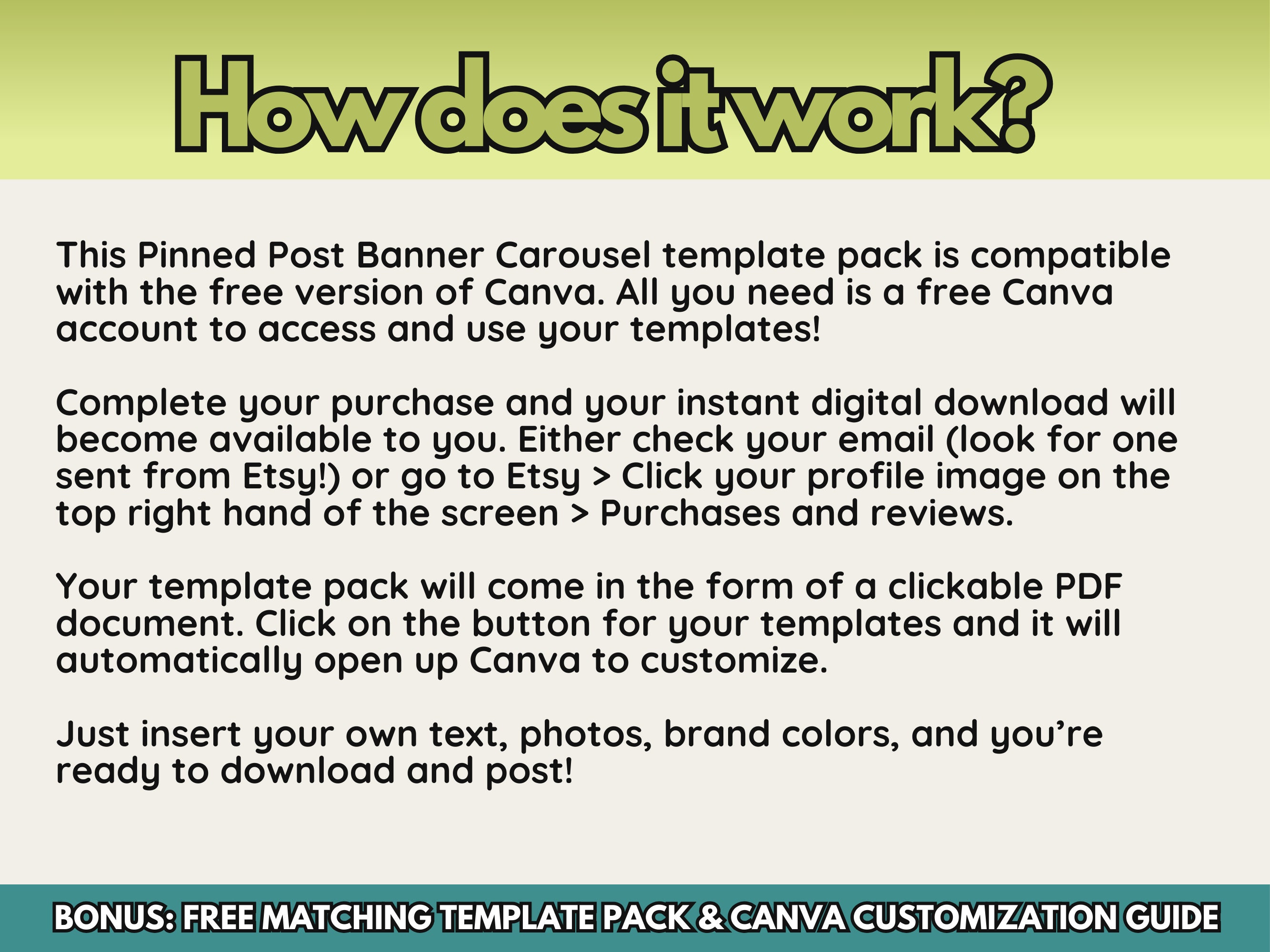 Pinned Post Instagram Banner Carousels for Service Providers, Seamless ...