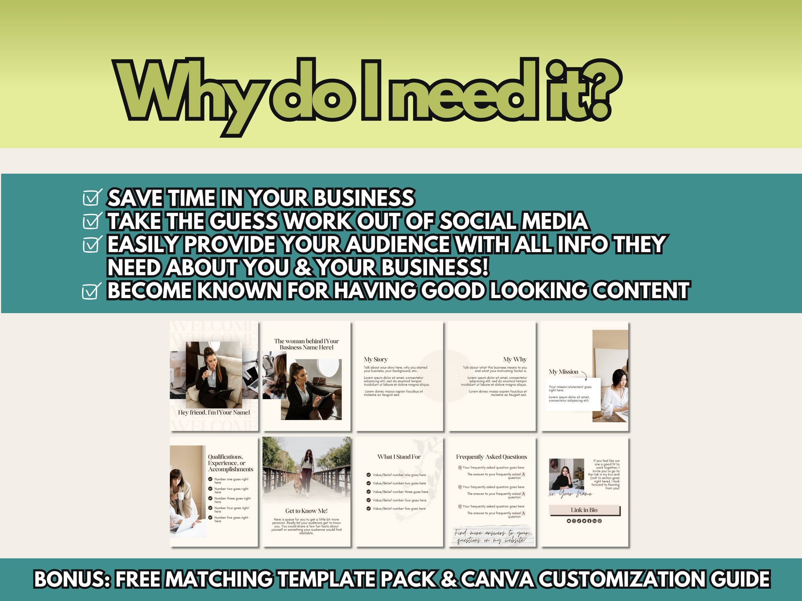 Pinned Post Instagram Banner Carousels for Service Providers, Seamless ...