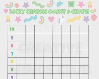 Lucky Charms Sort, Count, Graph Math Activity for St. Patrick's Day ...
