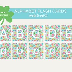 Printable St Patrick's Day Alphabet Flashcards - Digital Download ...