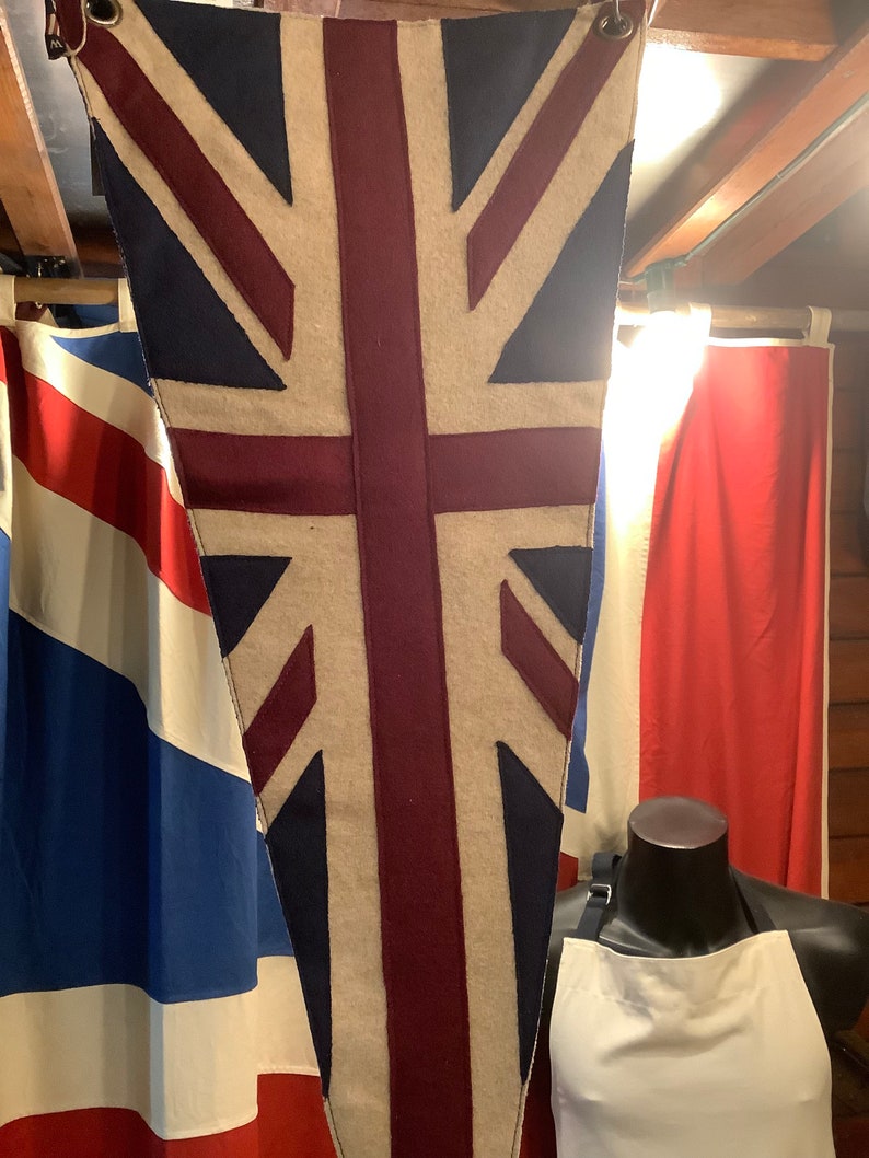 Stunning Woollen Union Jack Flag / Pennant by Woven Magic - Etsy UK