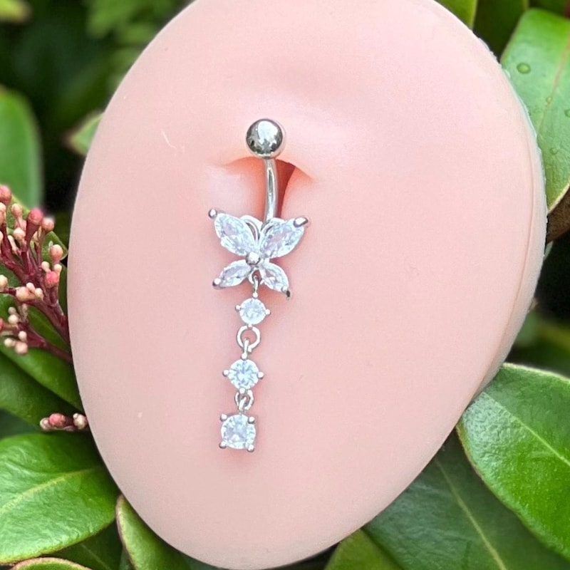 Belly Button Flower Jewelry - Etsy