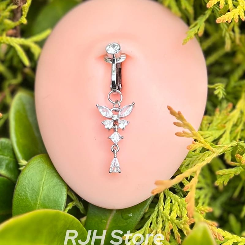 Fake Belly Button Piercing - Etsy