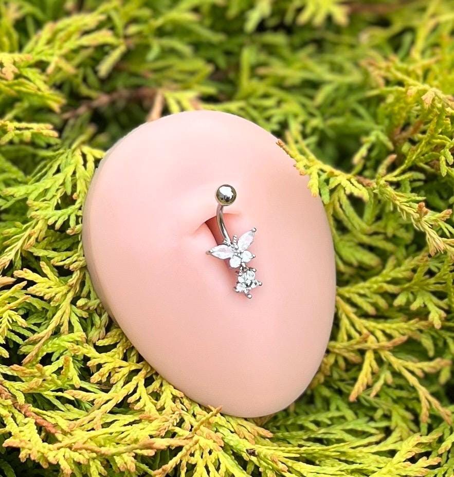 Surgical Steel Belly Button Ring, Belly Dance Jewelry, Belly Button ...