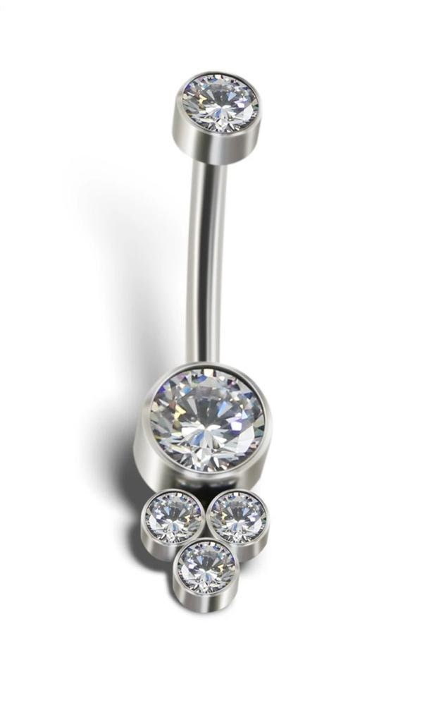 G23 Titanium Navel Piercing Belly Button Ring Cat Claw Style - Etsy