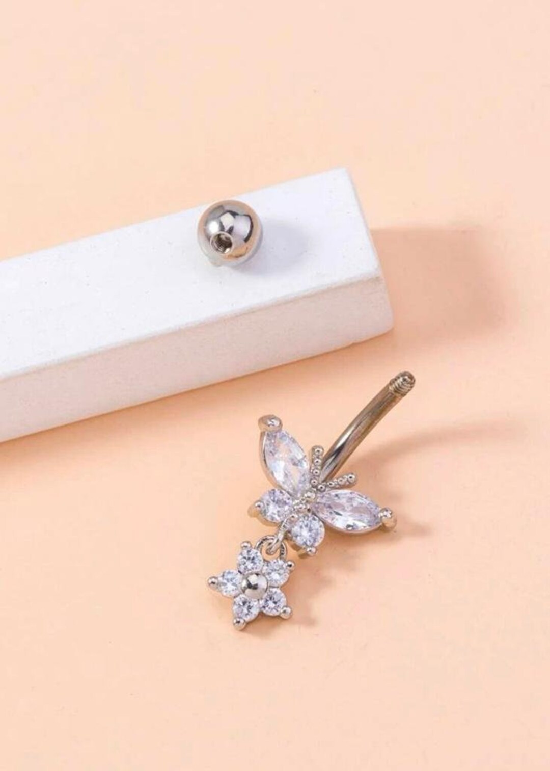 Surgical Steel Belly Button Ring Belly Dance Jewelry Belly - Etsy