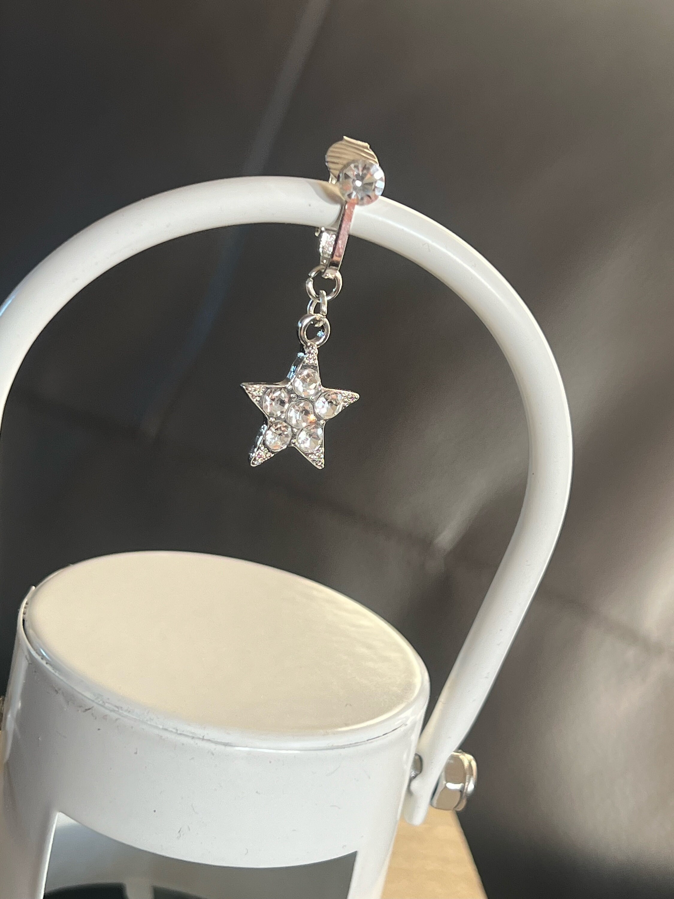 Zircon Fake Clip on Belly Button Navel Ring, Fake Belly Button Ring, No ...