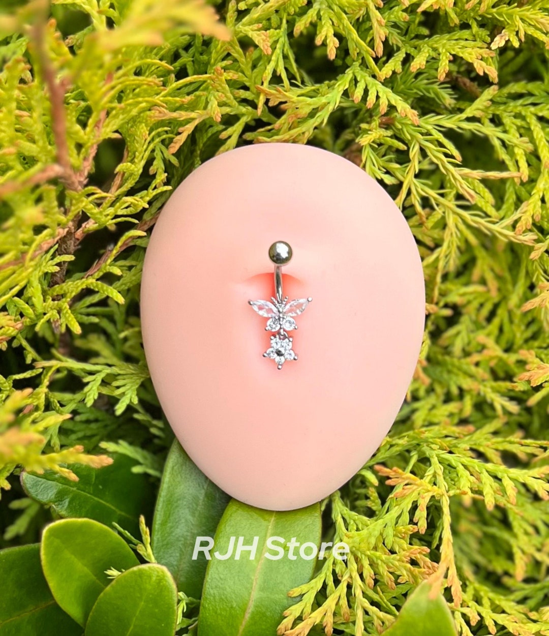 Surgical Steel Belly Button Ring, Belly Dance Jewelry, Belly Button ...