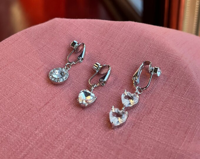 Heart Design Belly Ring, Fake Belly Ring, Crystal Belly Ring, Body ...