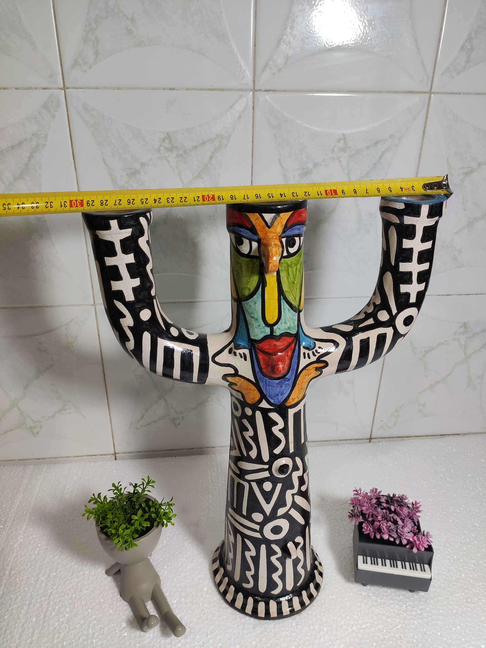 Rare Pablo Picasso Moroccan Candle Holder: Handmade Crackle Style - Etsy