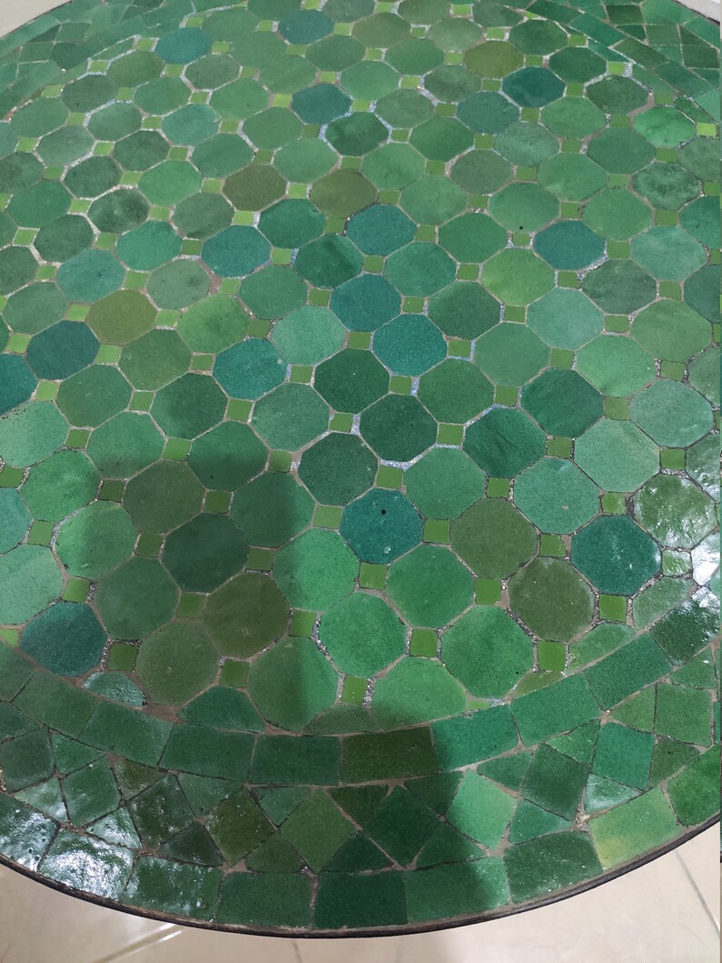 Emerald Green Tile Tabletop Emerald Green Mosaic - Etsy