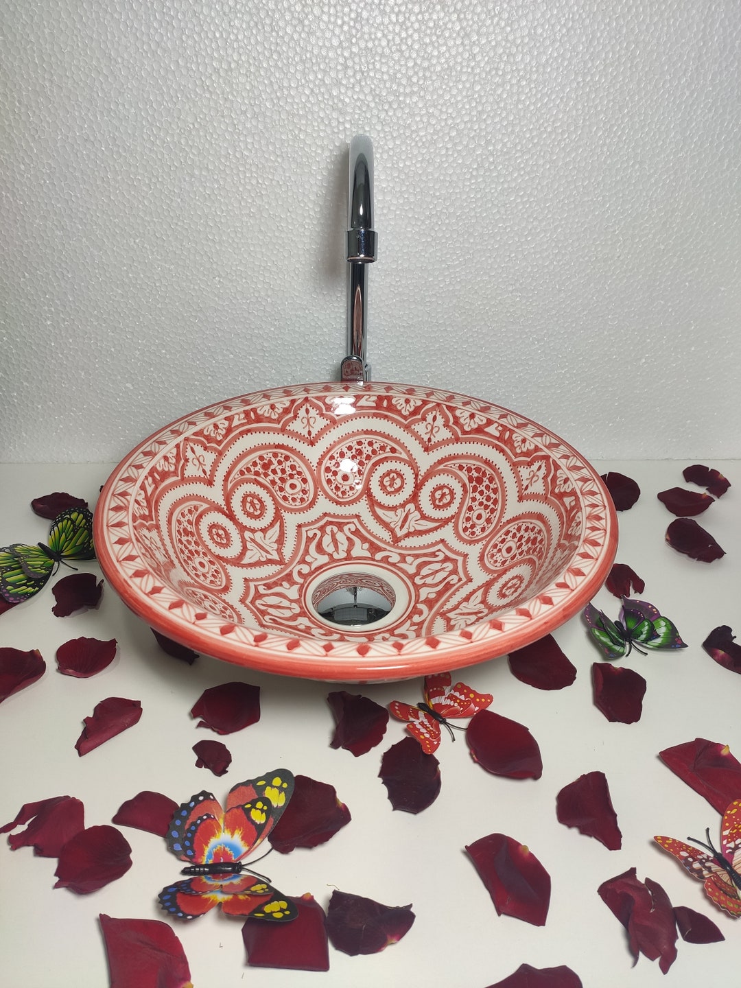 Lovers Handmade Vessel Sink, High Quality Sink-vasque Marocaine à Poser ...
