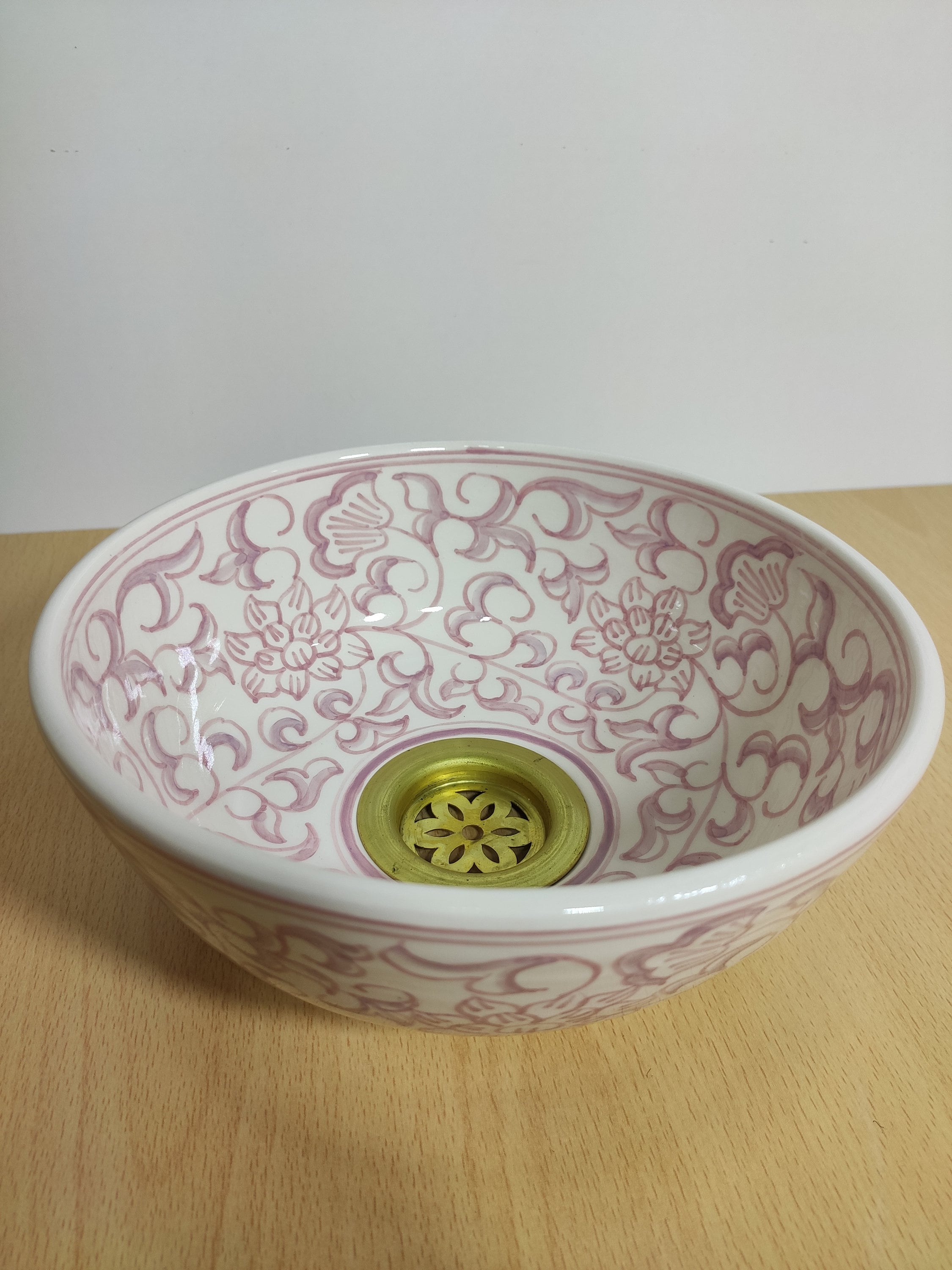 Best of Lotus Flower Handcrafted and Handpainted Moroccan Floral Pink ...