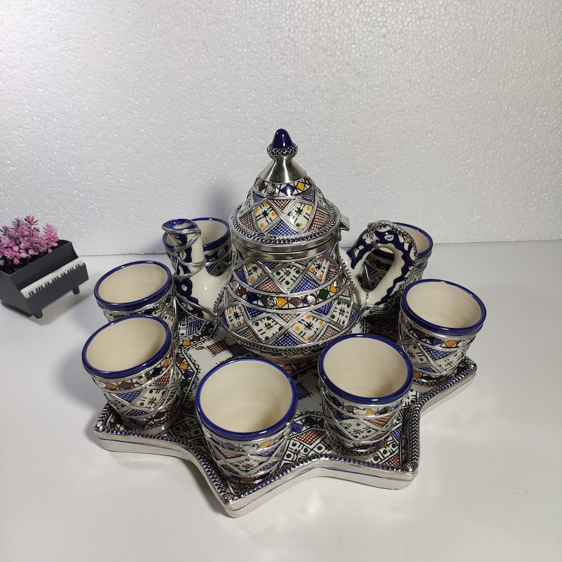Tea Set Moroccan - Etsy