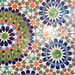 Handmade Fes Mosaic Round Tabletop: Colorful Tile Art - Etsy