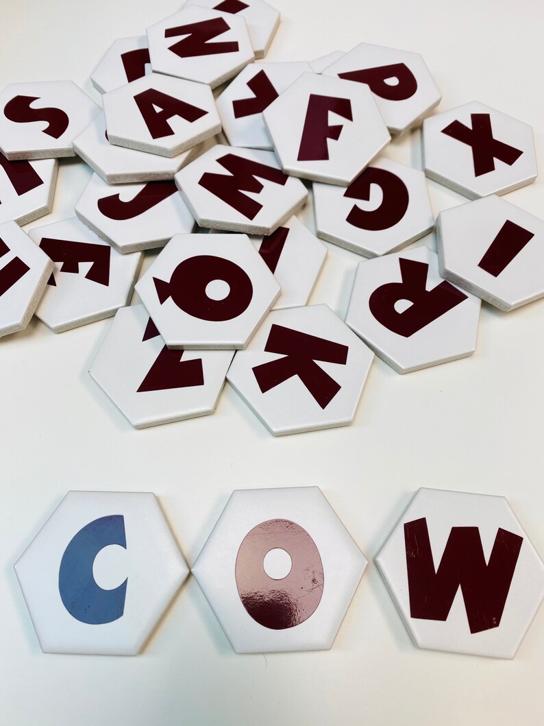 Alphabet Tiles Great for CVC Words and Young Children - Etsy