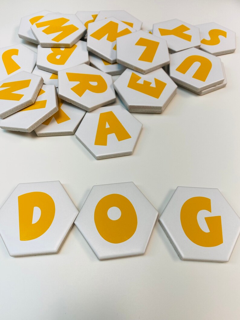 Alphabet Tiles Great for CVC Words and Young Children - Etsy