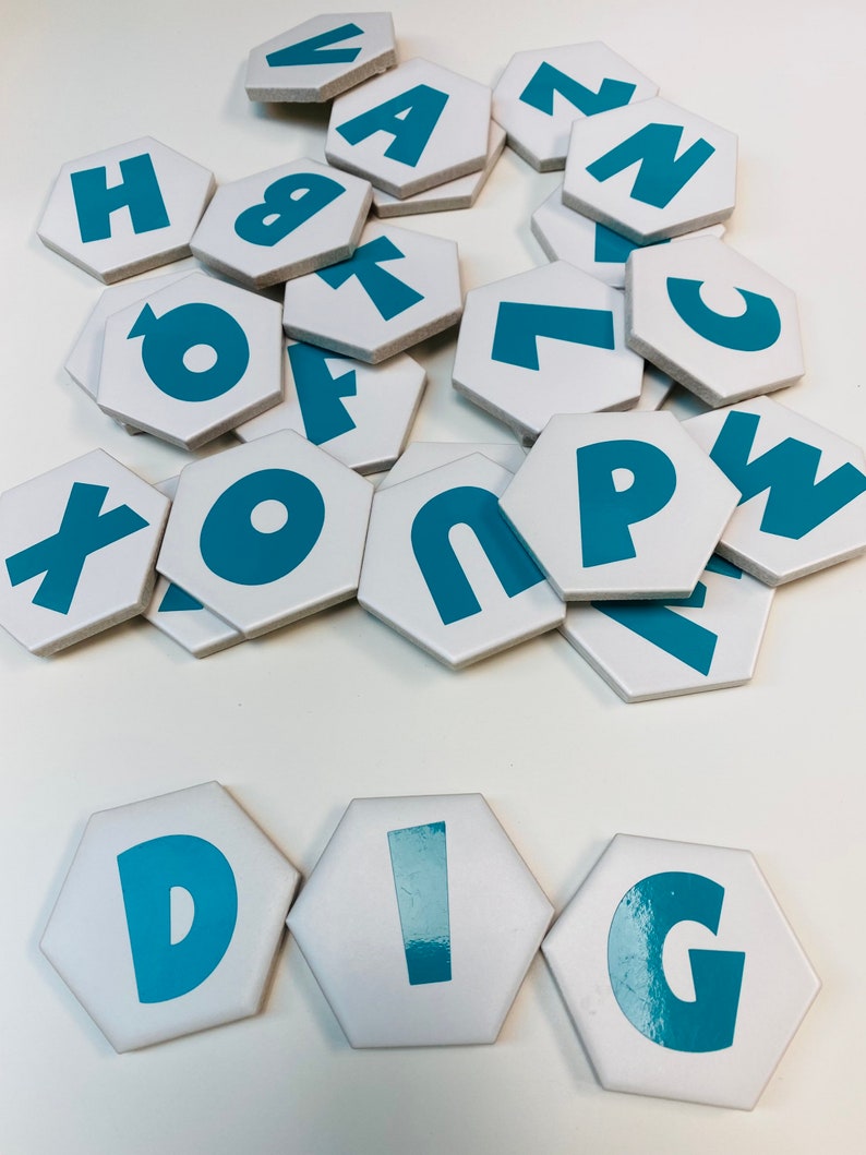 Alphabet Tiles Great for CVC Words and Young Children - Etsy