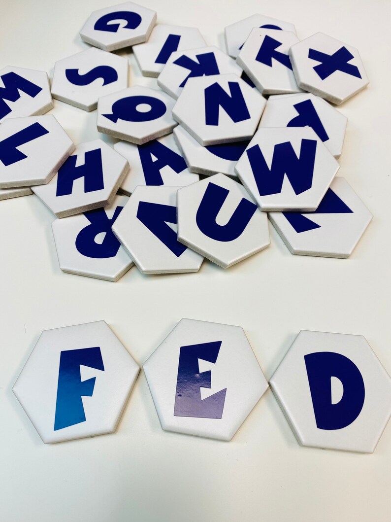 Alphabet Tiles Great for CVC Words and Young Children - Etsy