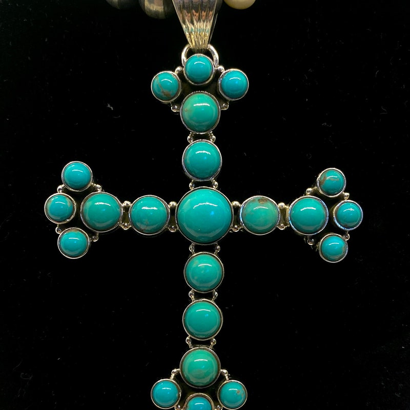 Turquoise Cross - Etsy