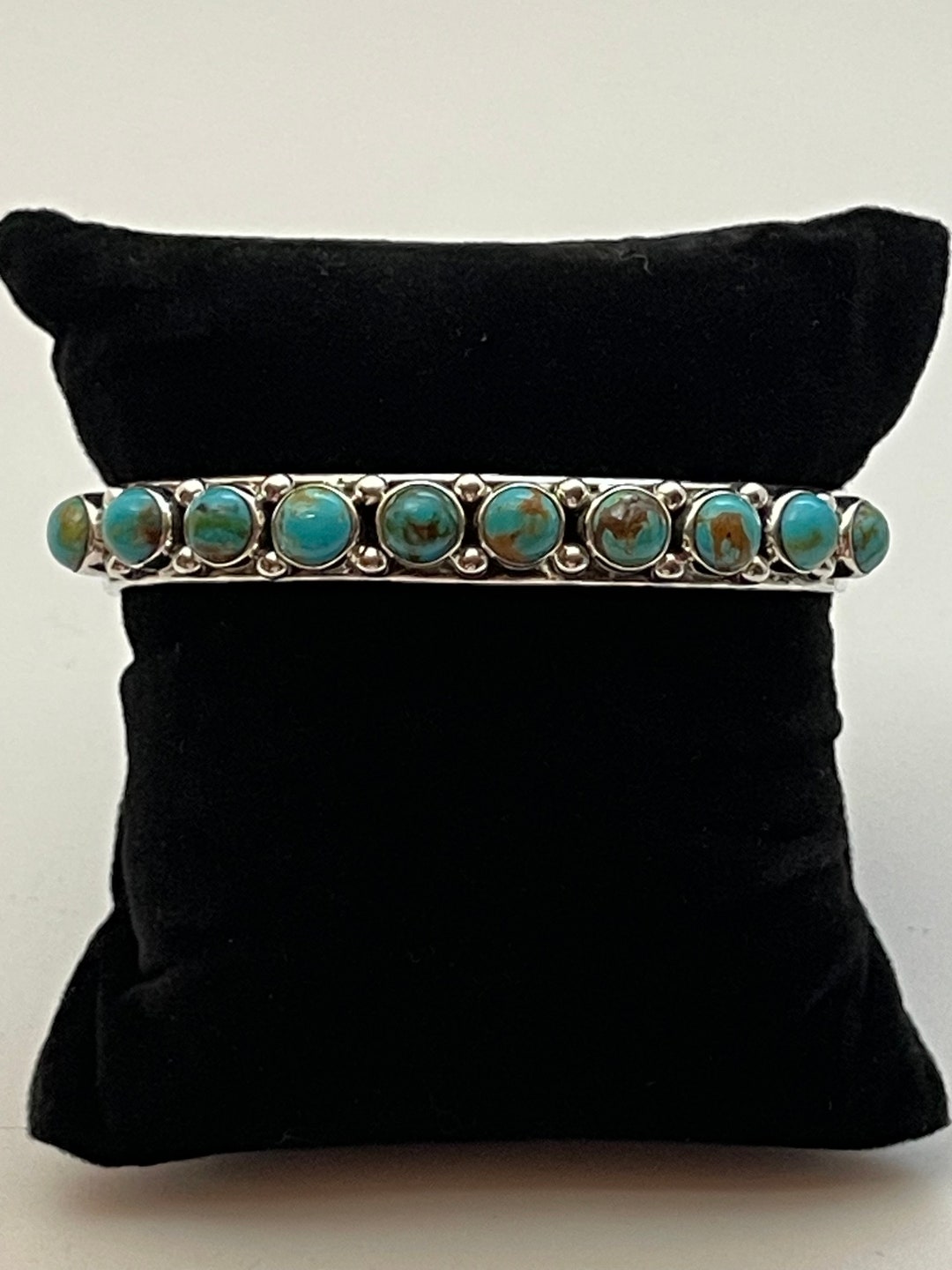 Dan Dodson Natural Royston Turquoise Sterling Silver 10 Round - Etsy