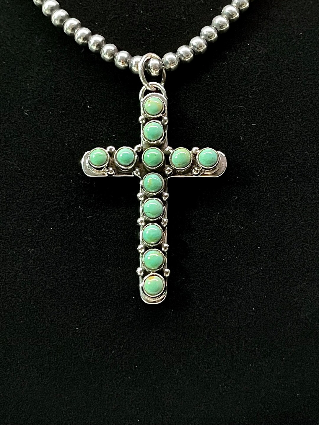 Dan Dodson Green Royston Turquoise Snake Eye Christian Cross - Etsy