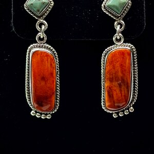 Dan Dodson Royal Orange Spiny Oyster and Royston Turquoise Dangling ...