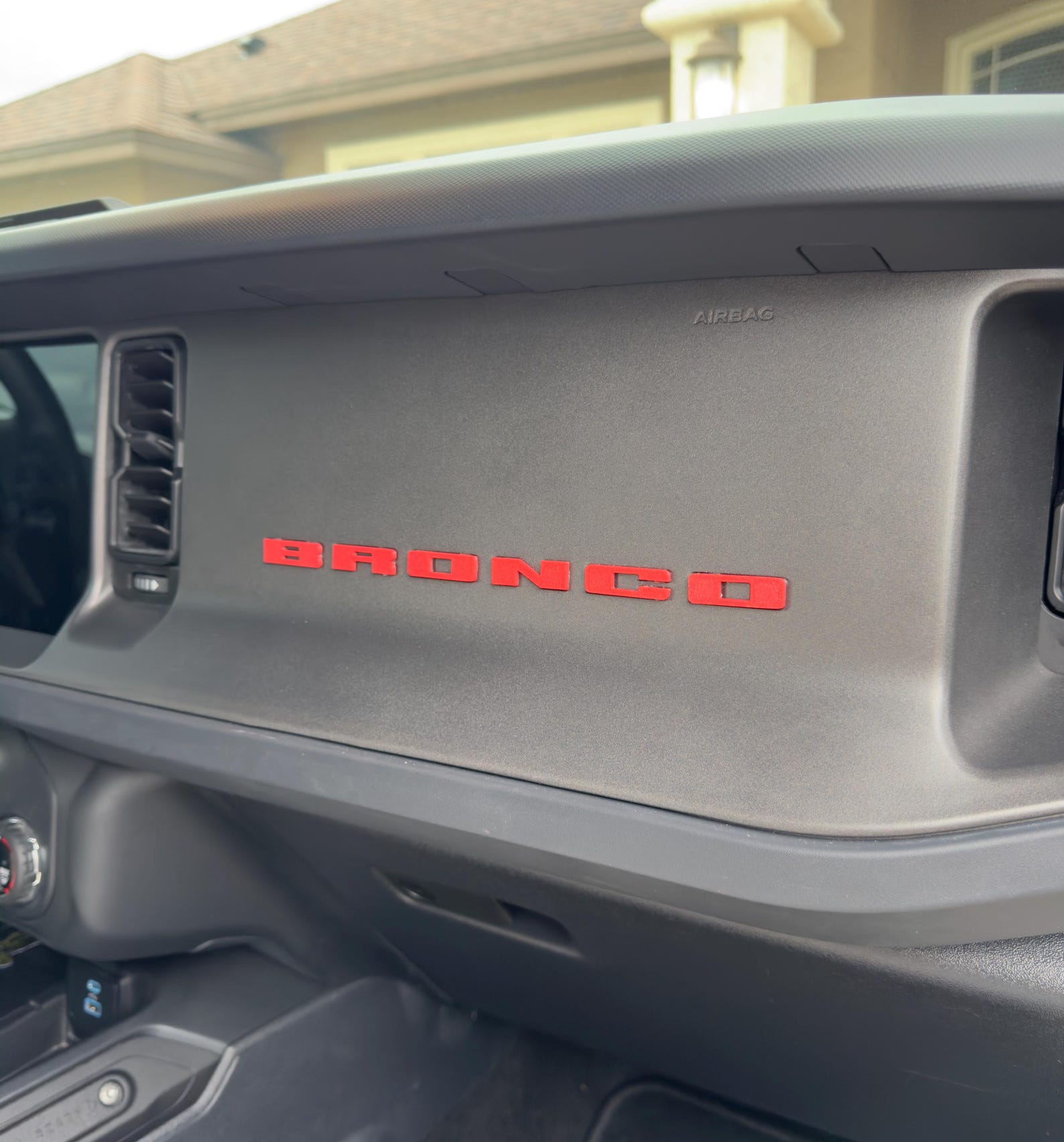 3D Printed Bronco Inspired Letters Ford Dashboard Insert Overlay - Etsy