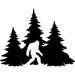 Big Foot Vinyl Decal Sticker Bigfoot Sasquatch Decal - Etsy